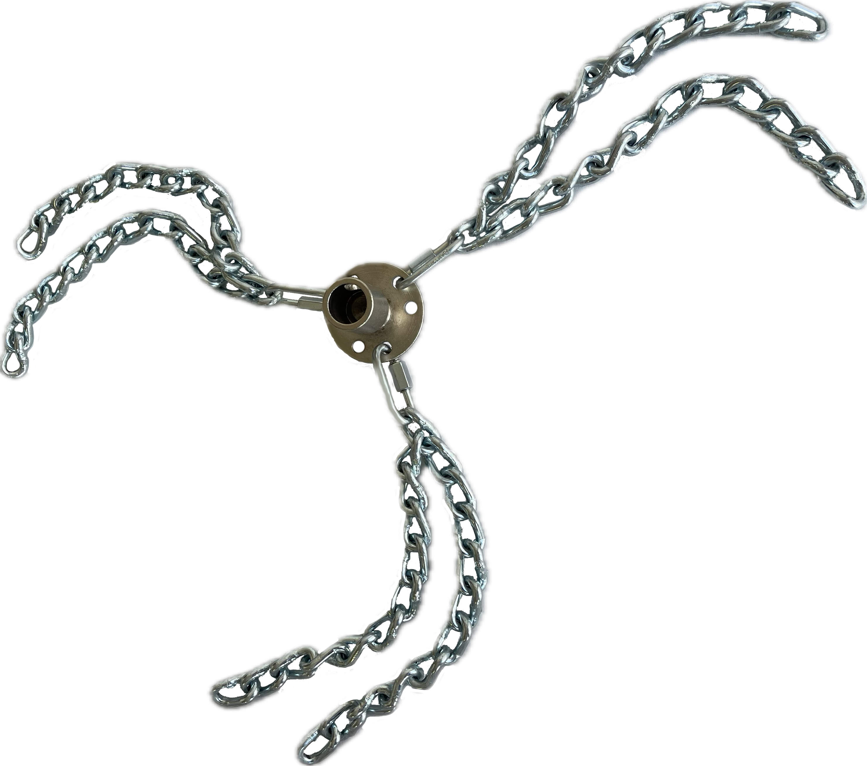 7246 New Deluxe ButtonLok Chain Whip Set w/small (up to 8x8") and large ...